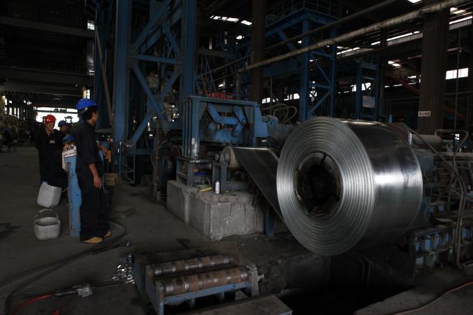 Continuous Vertical Galvanizing Line Process 0.14-2.6mm 550-1350mm ...